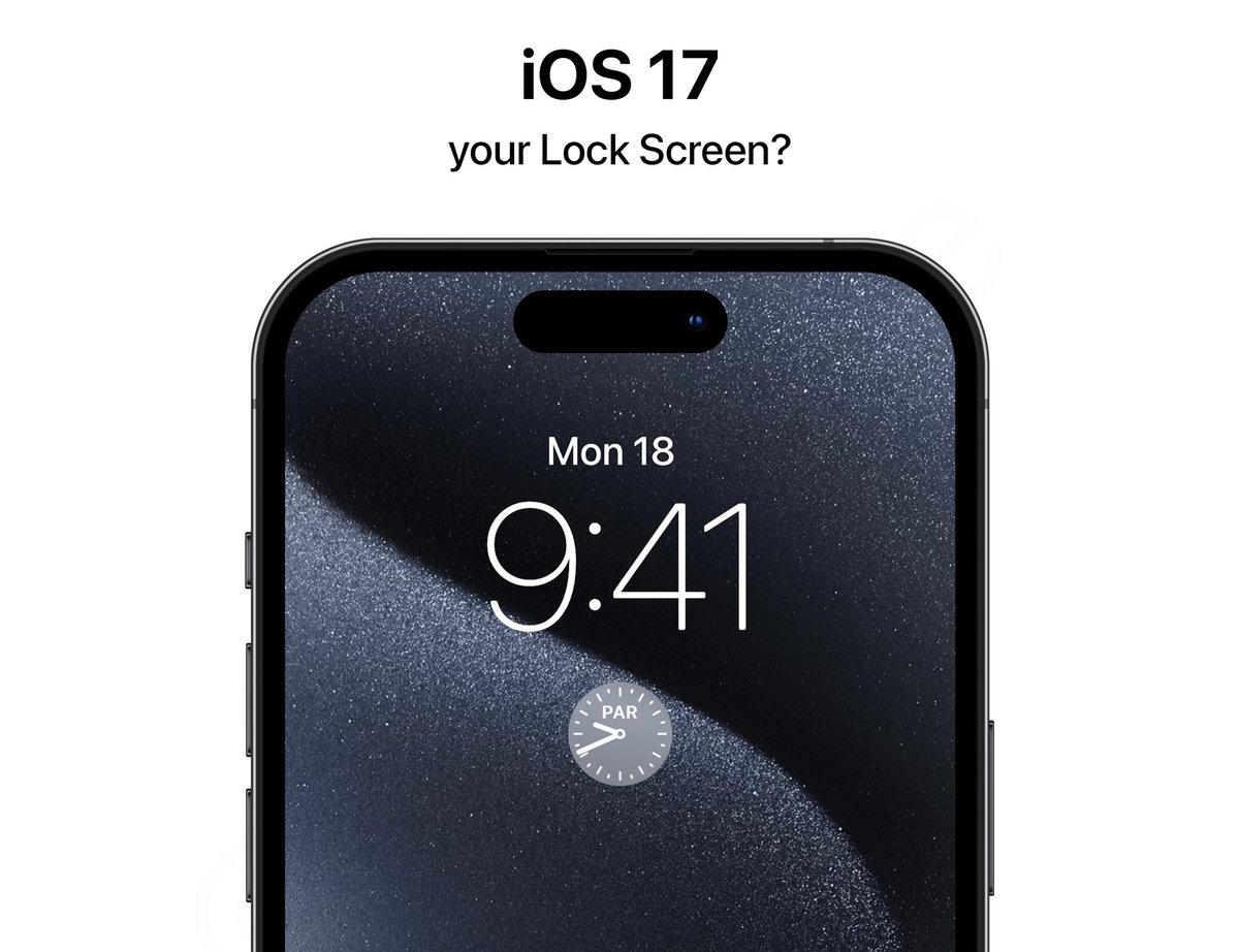 Share your iOS 17 Lock Screen! - Download Tweet Image from Apple Cycle ...