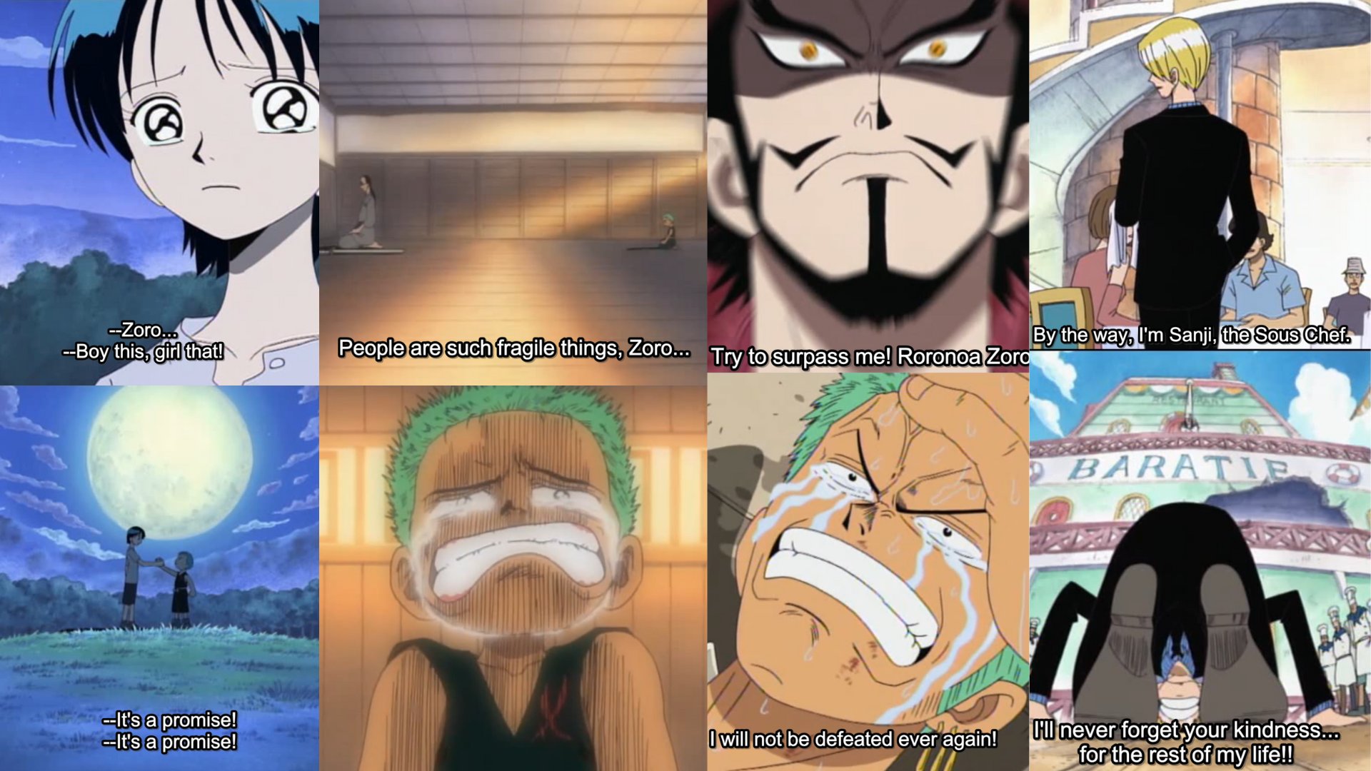 One Piece Zoro And Robin Moments