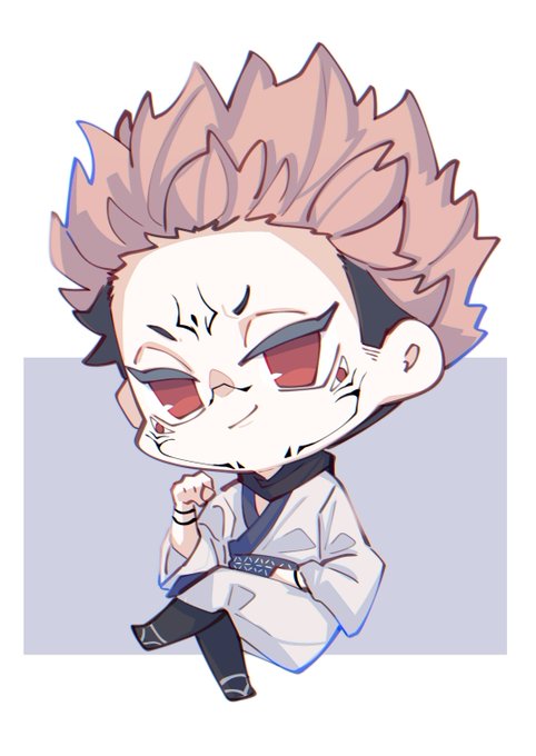 「ryoumen sukuna (jujutsu kaisen) black hair」Fan Art(Latest)｜2pages