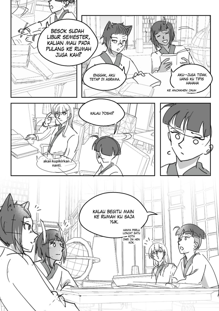 「4koma doodle of my Oc and his friends #doodle #yonkoma #4ko」Toshu_33の漫画