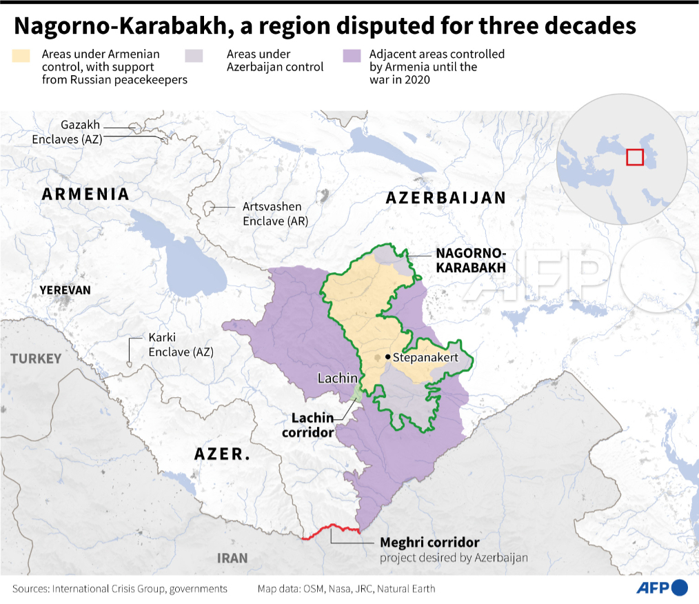 Nagorno Karabakh Map Changing Geopolitics Of The South Caucasus After