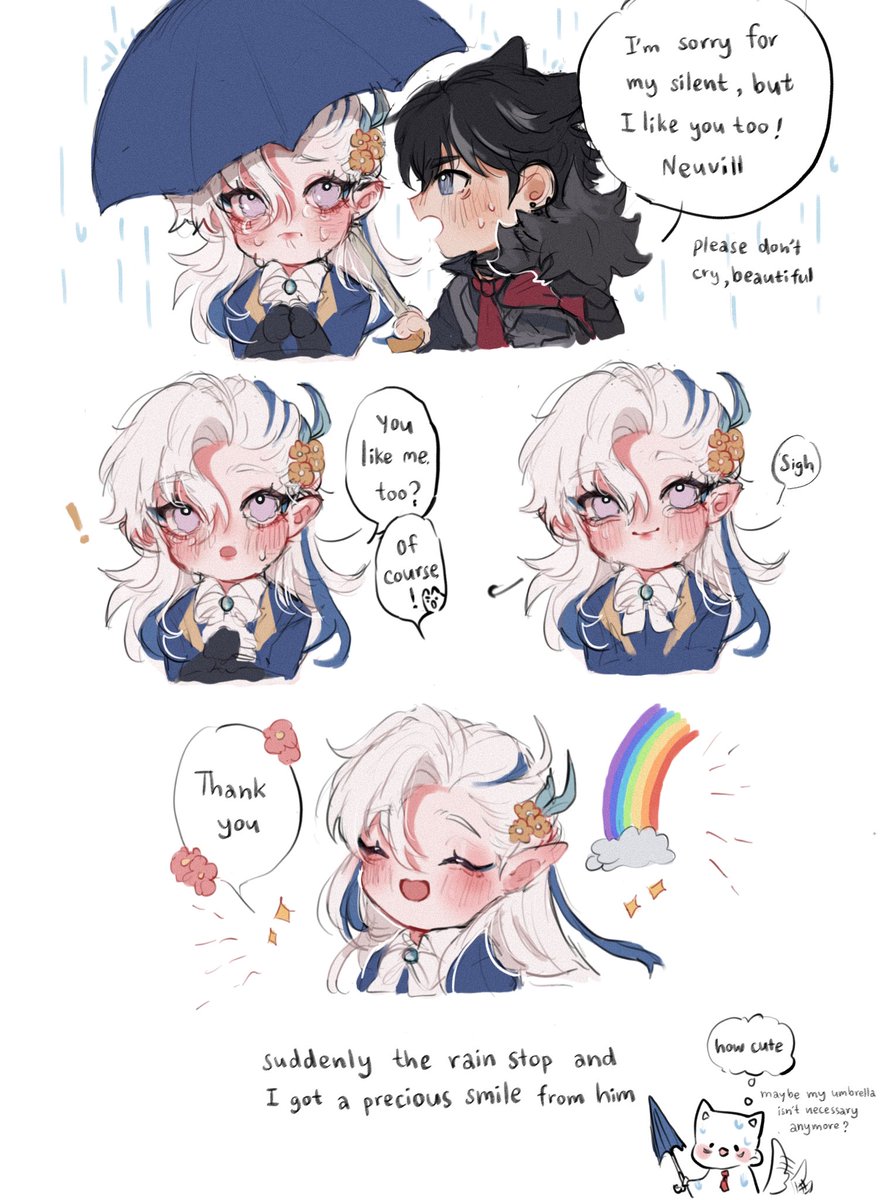 「เราสมองไหล ฮือ อย่าว่าเรานะ 😭 #wriolette 🐺🌧️ 」putonの漫画