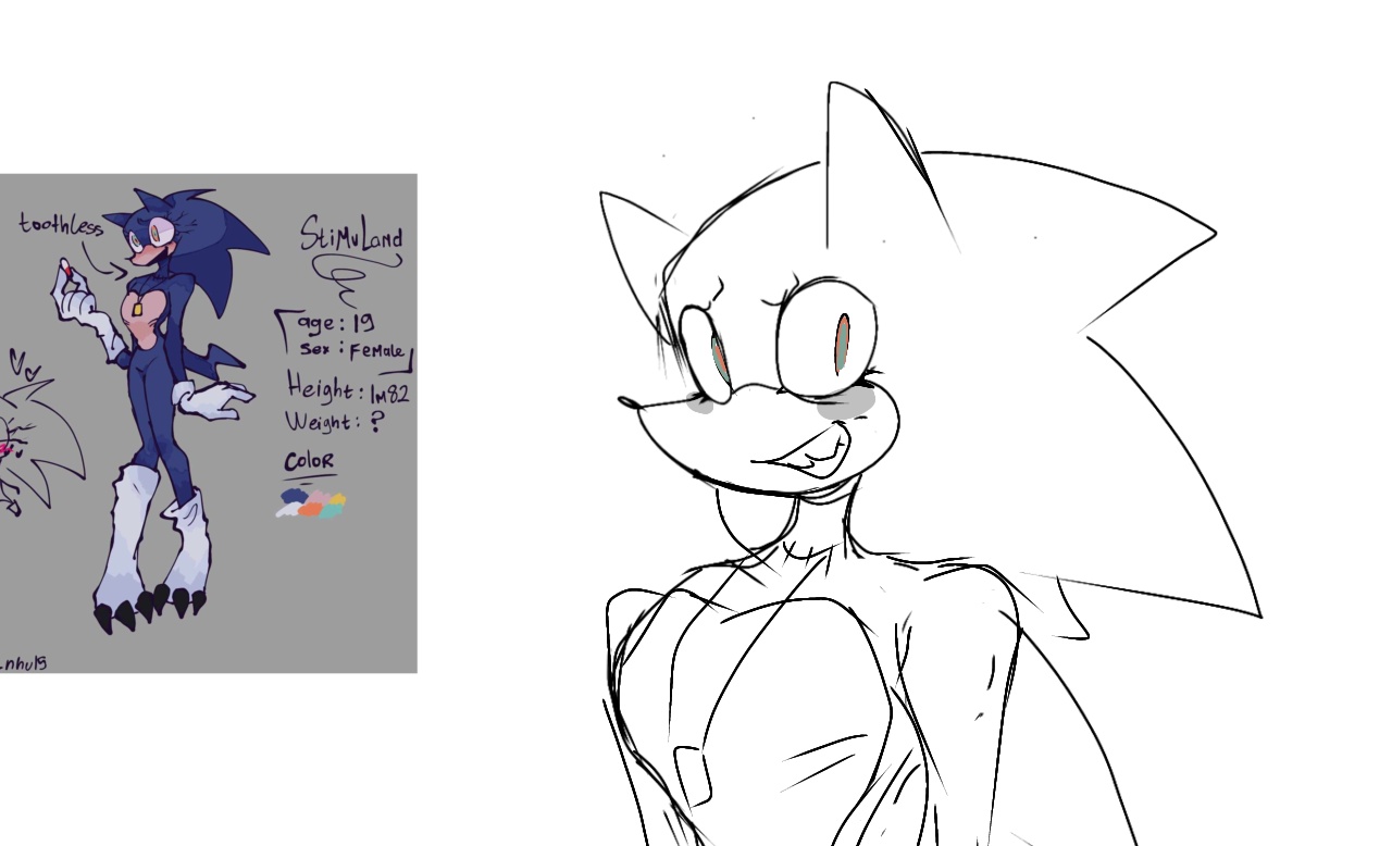 Sonic Female Wolf Base