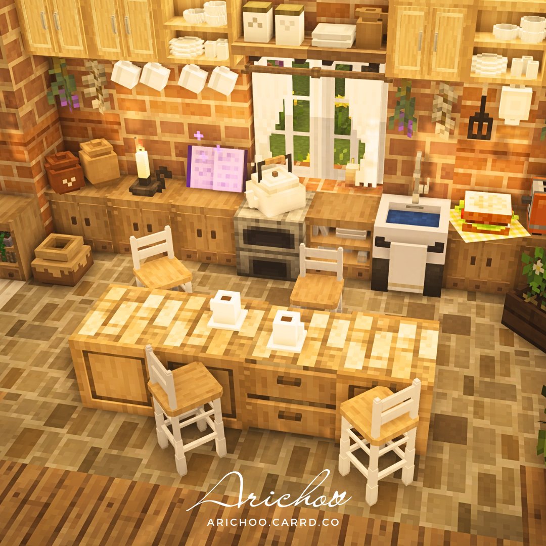 Minecraft Kitchen Designs Arichoo On X: "Here Are 3 Minecraft Kitchen