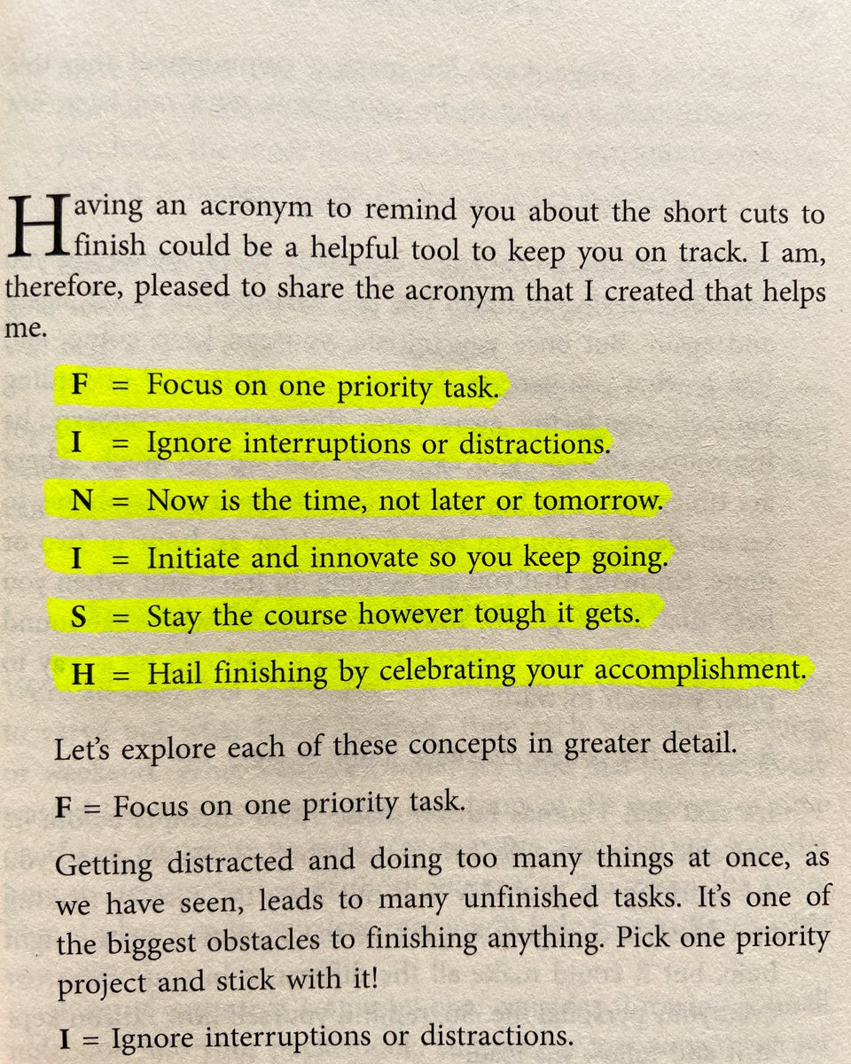 10 Lessons from How To Finish Everything You Start - Thread from ...