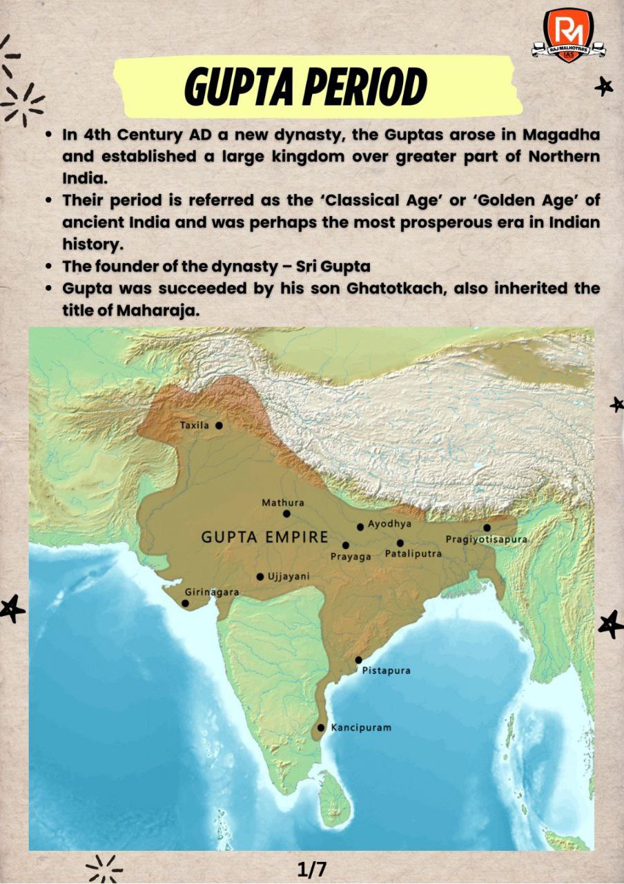 Gupta Empire Religion Map Gupta Empire | Sutori