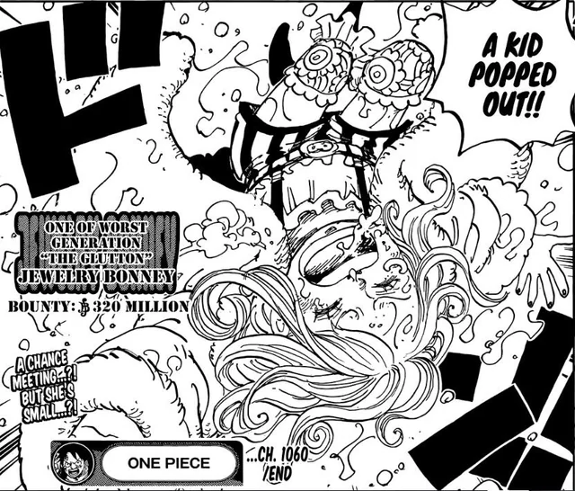 #Onepiece1093 So can we say this is Bonney's real age , she is a kid ...