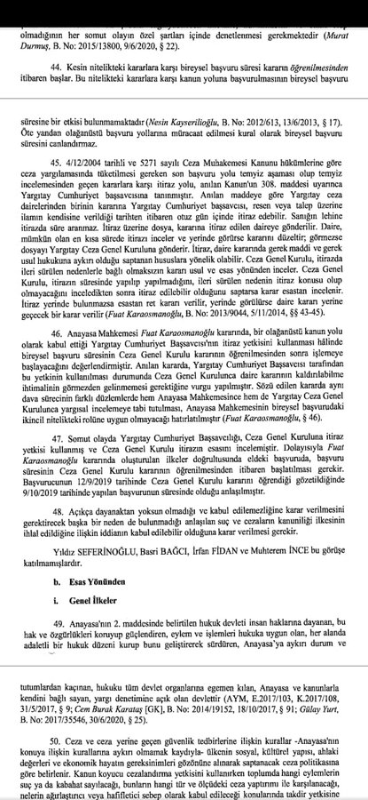 AYM bireysel başvuru süreleriyle ilgili önemli karar - SavunmaHakki