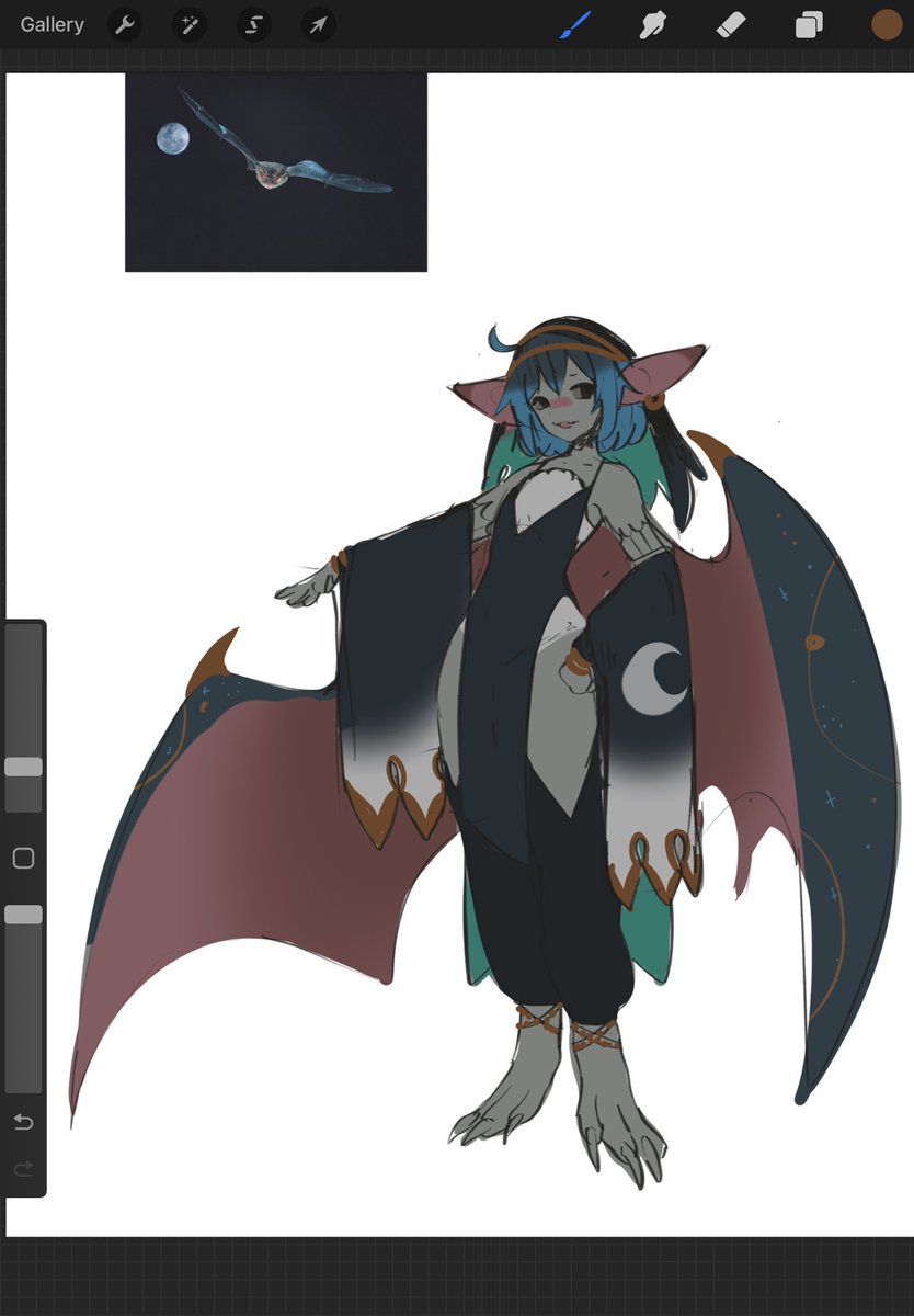 「Celestial bat mage 」|☀️keldel☀️のイラスト