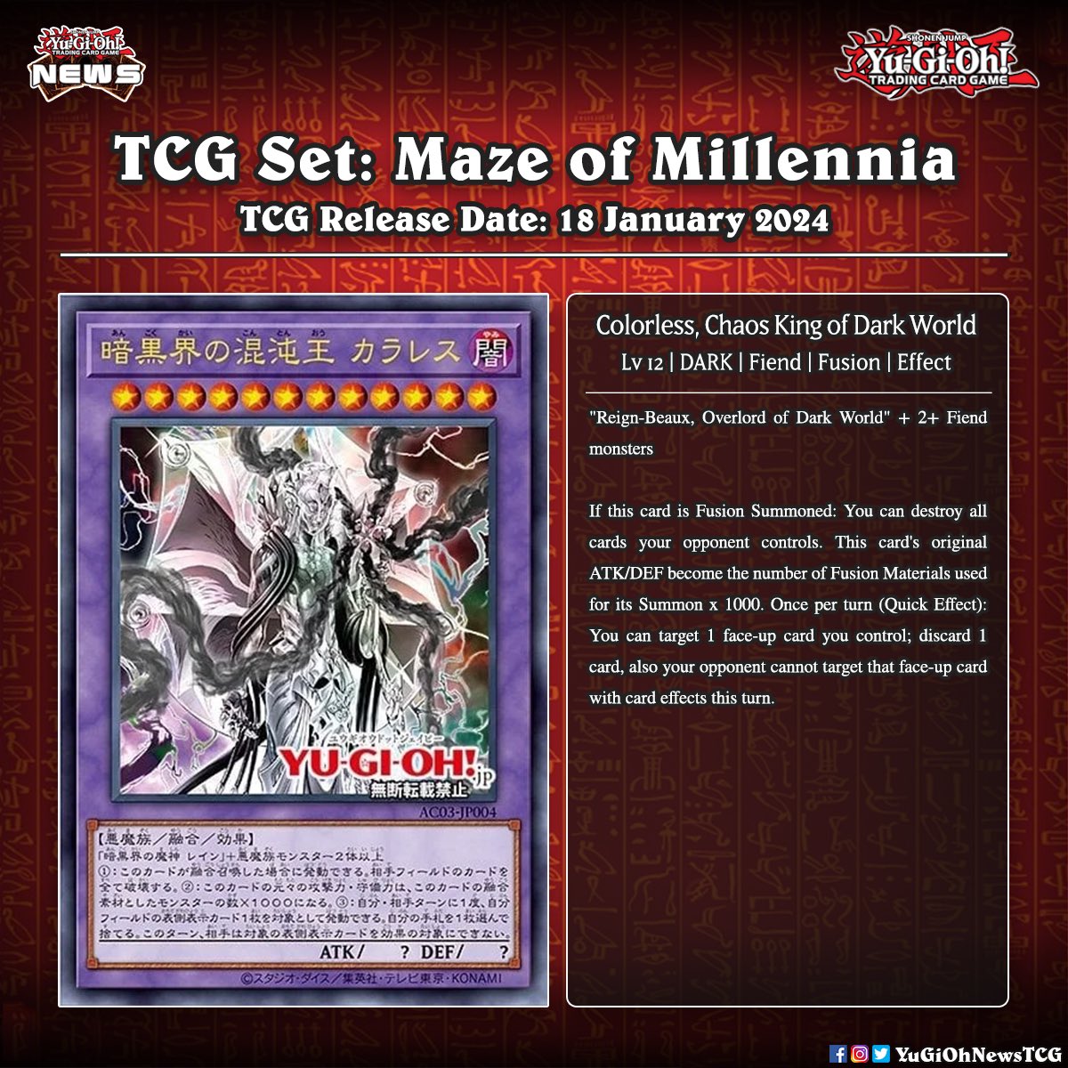 Colorless, Chaos King Of Dark World