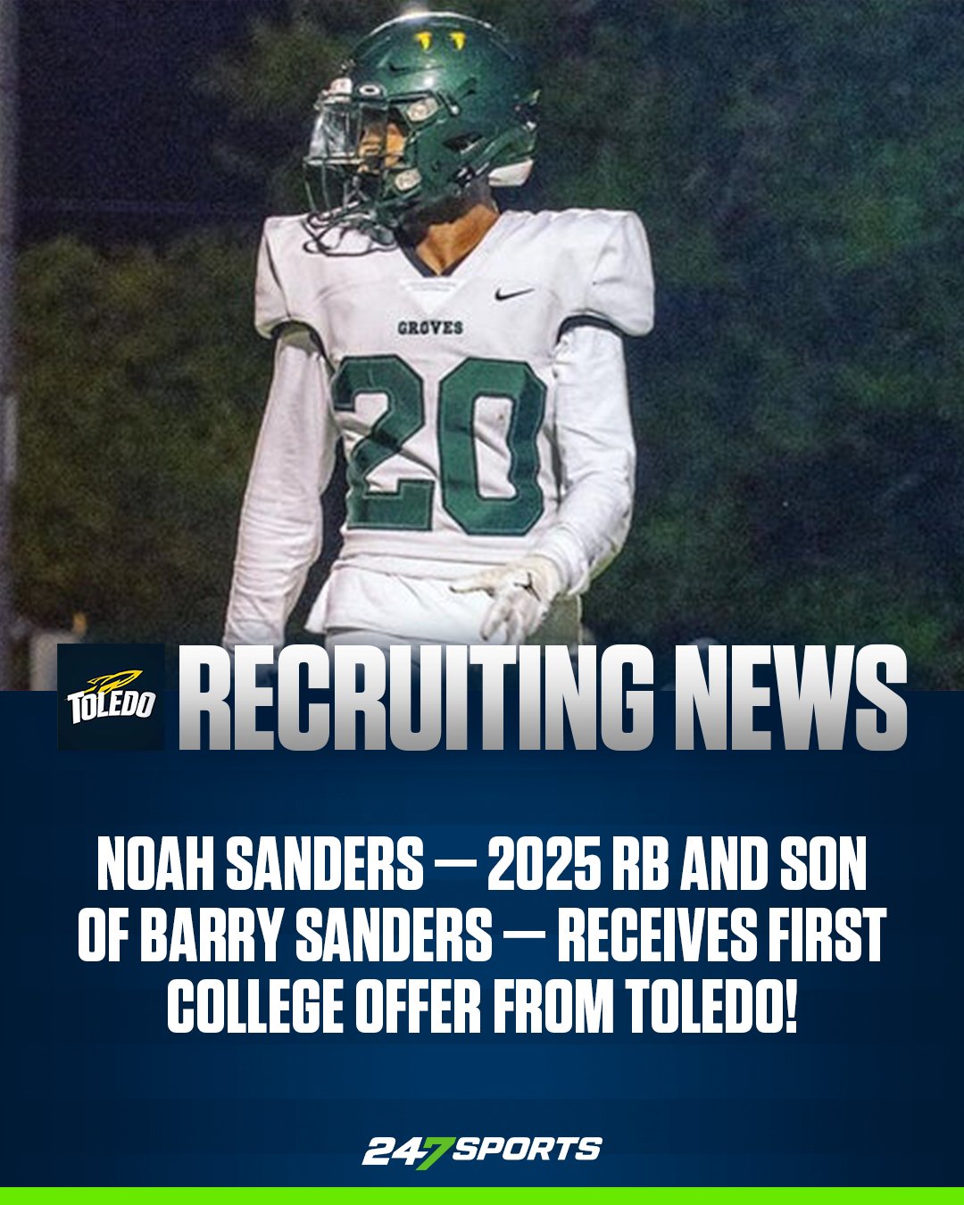 Barry Sanders Jr 2024 Barry J. Sanders 2016 Cowboy Football