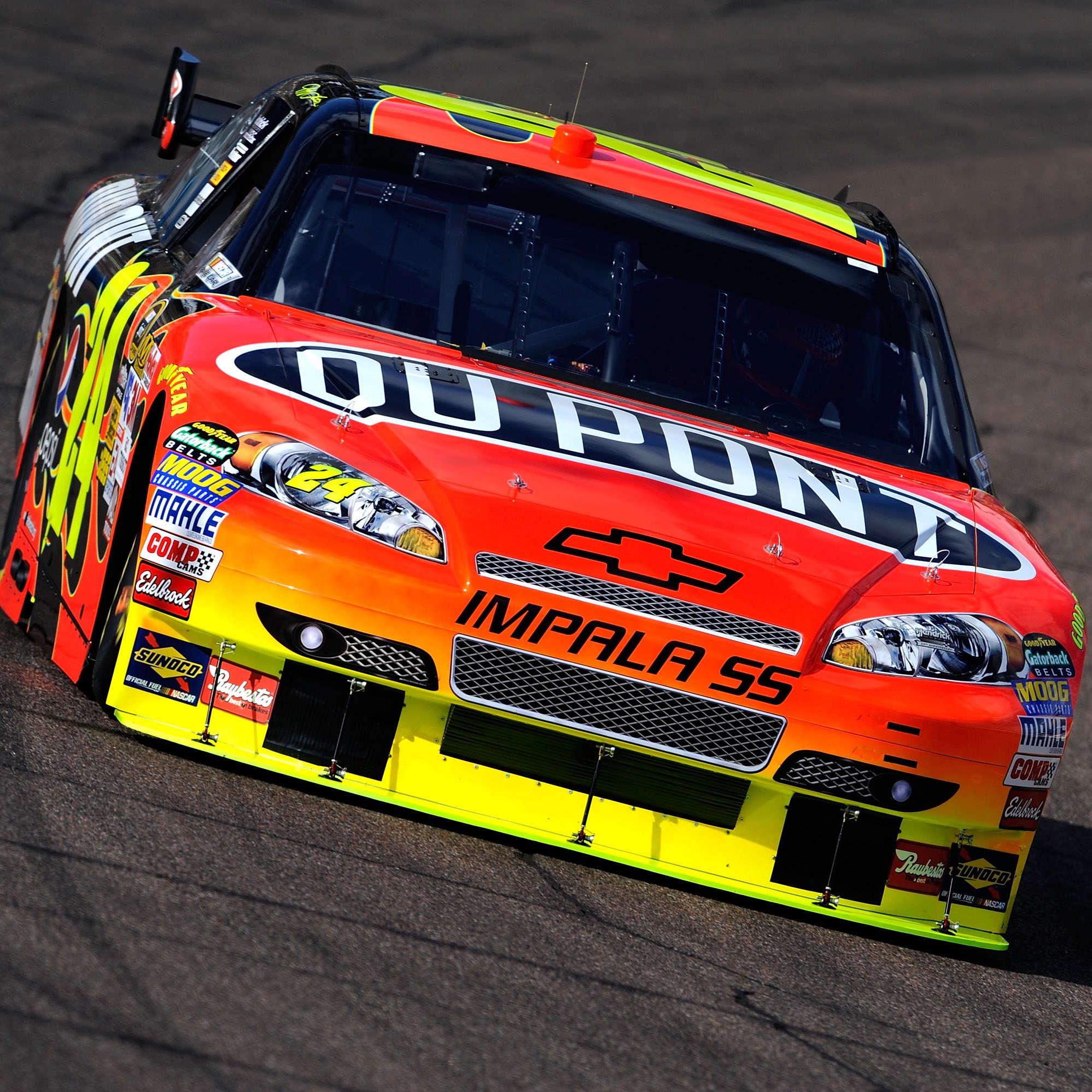 Jeff Gordon Flip Optimus Prime Vs. Megatron Showdown At The NASCAR