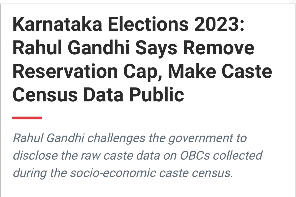 Read on as I Expose Rahul Gandhi on Caste Census. Counters welcome. Let’s Unfold Yet Another ...