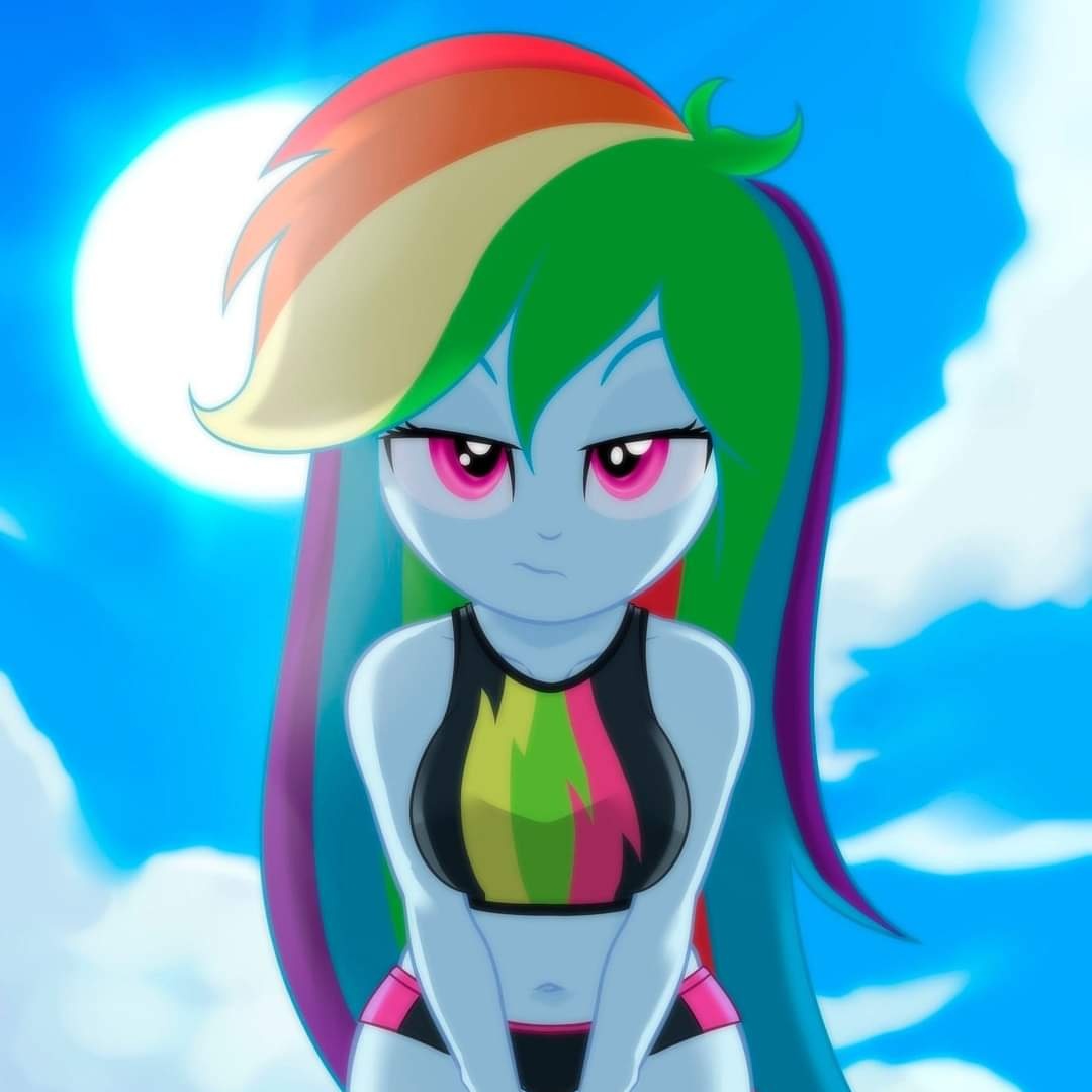 Rainbow Dash Looking Flirty