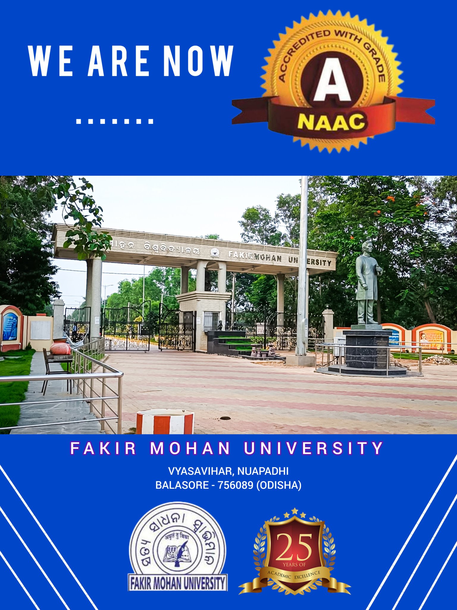 Fakir Mohan University Logo