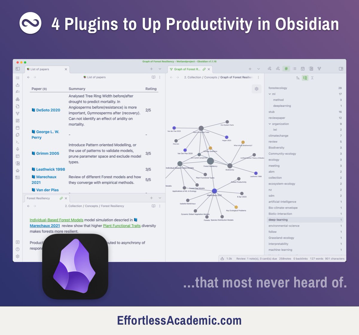 Obsidian is the ultimate knowledge management tool for researchers and ...