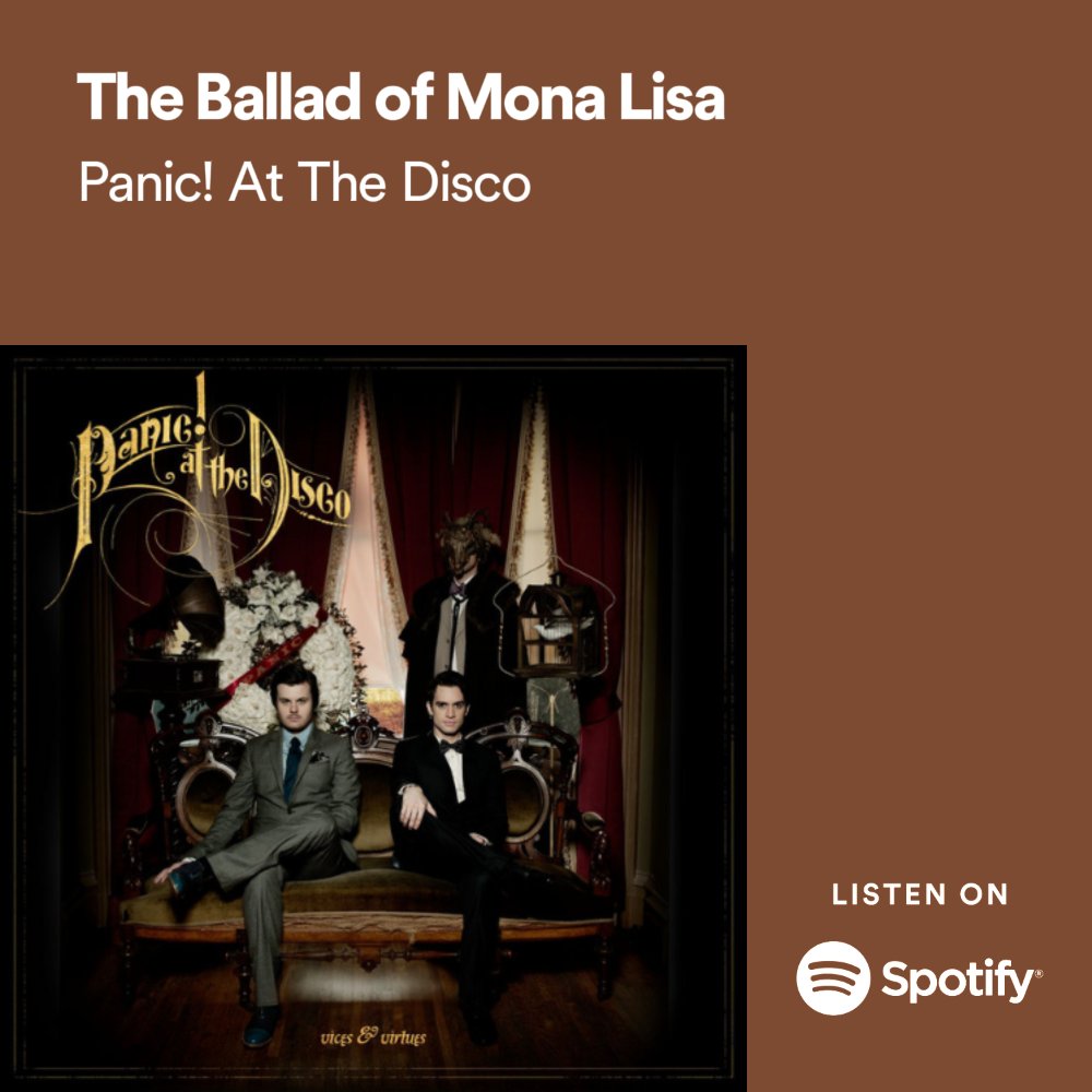 Panic At The Disco The Ballad Of Mona Lisa Album