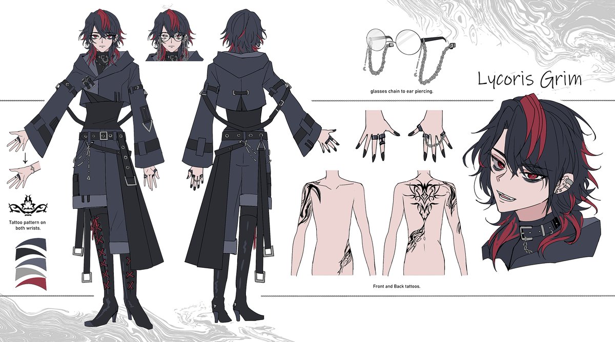 「Vtuber designs and commissions this year... Gothic edition!!」ミユ ଘ(੭⌒ᴗര ...