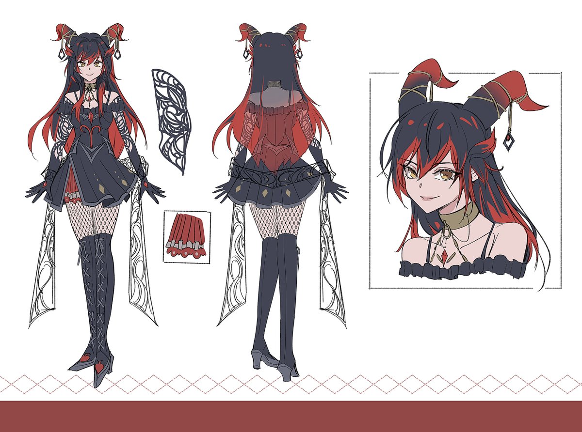 「Vtuber designs and commissions this year... Gothic edition!!」ミユ ଘ(੭⌒ᴗര ...