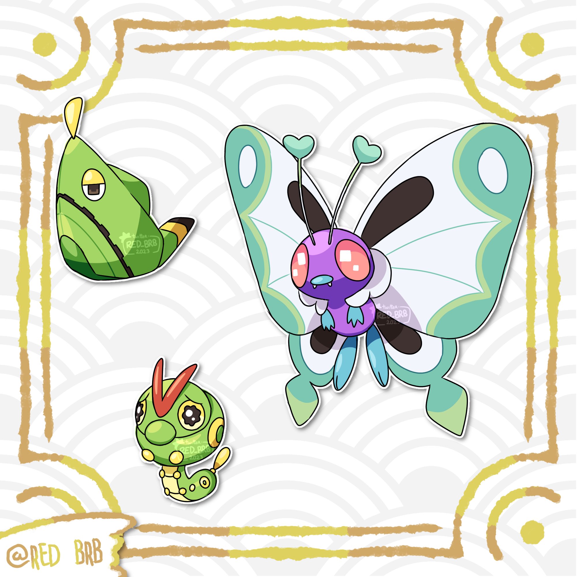 Caterpie Metapod Butterfree