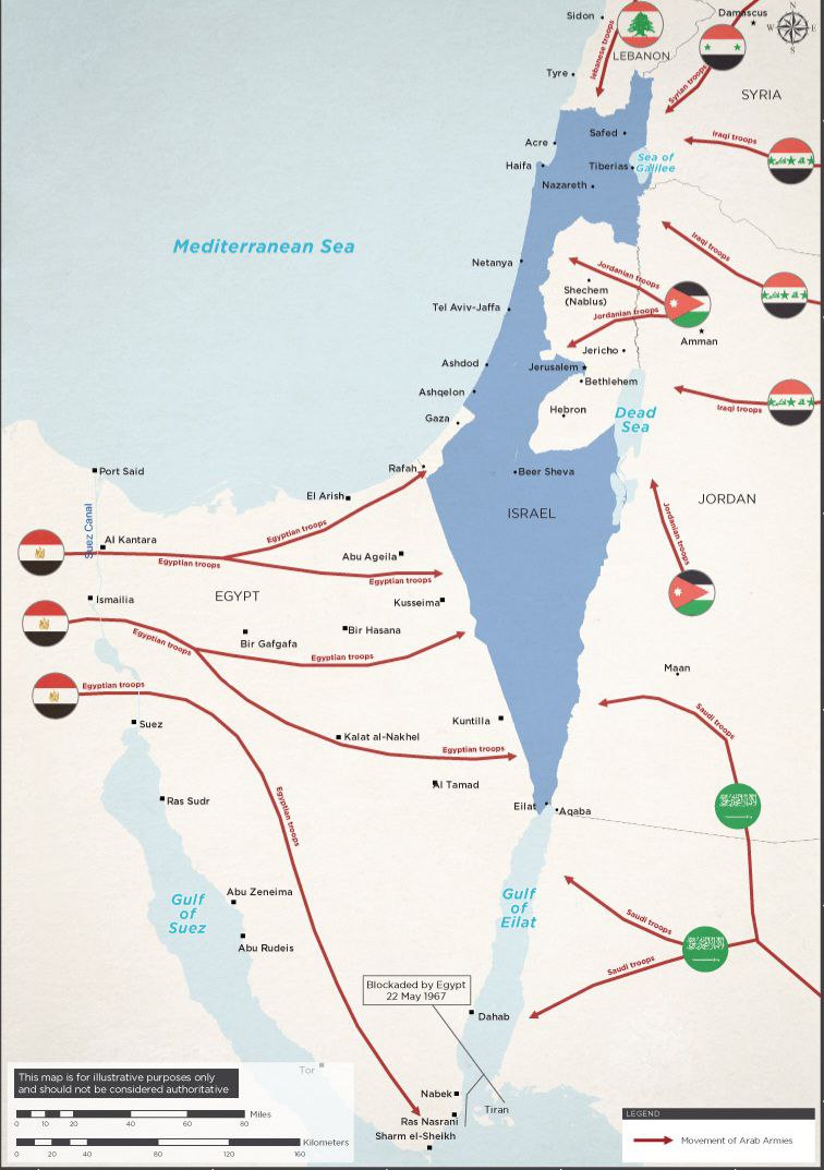 Yom Kippur War Map
