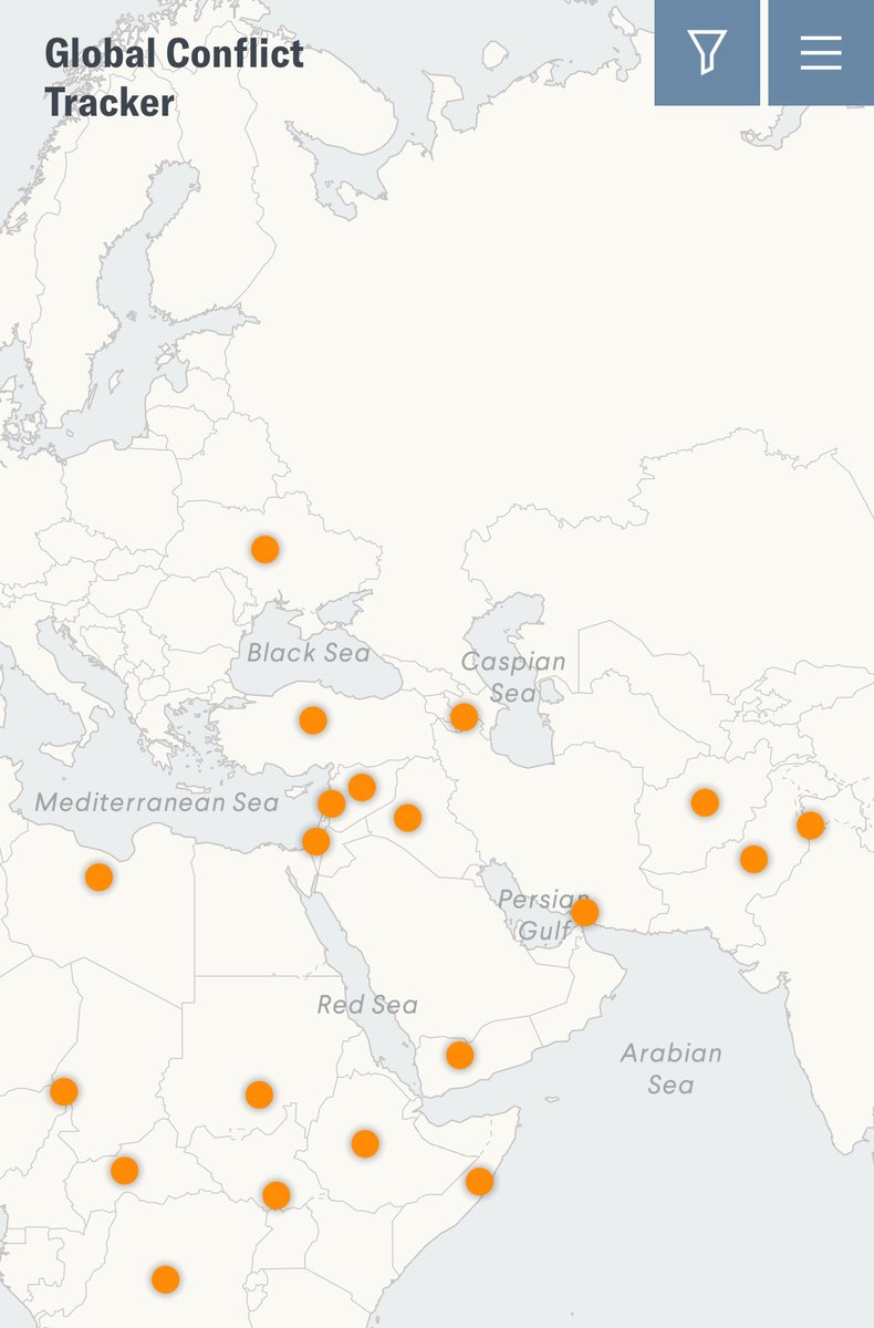 Global Conflict Map U.S. Confrontations With Iran And China Among Top