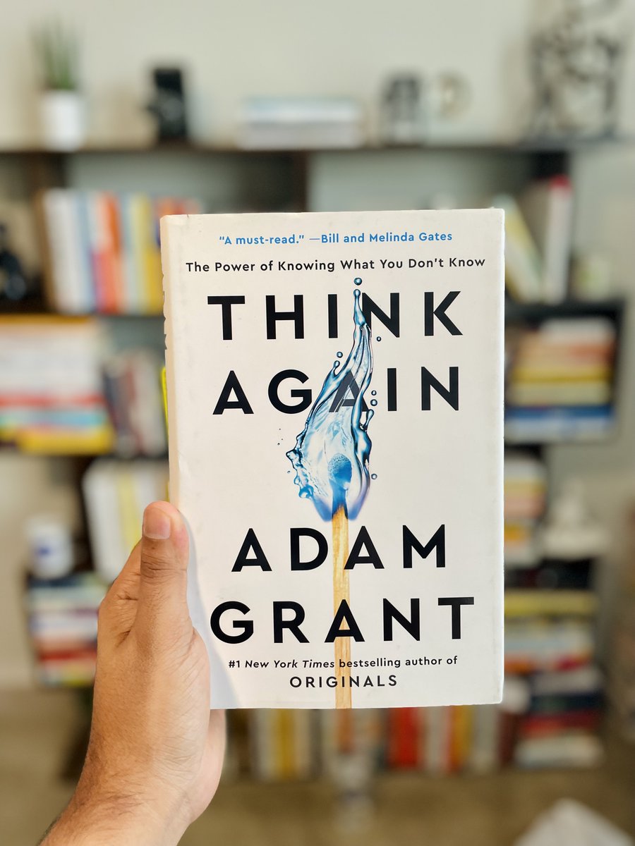 7 books to cultivate a Clear Mind 🧵 1) Think Again by Adam Grant A gem ...