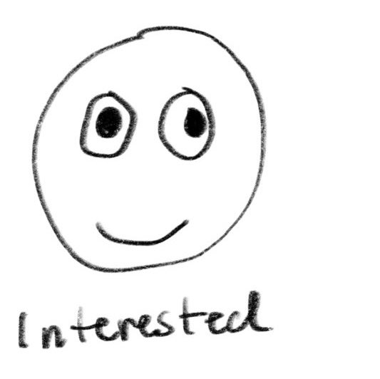 Interested Smiley Face