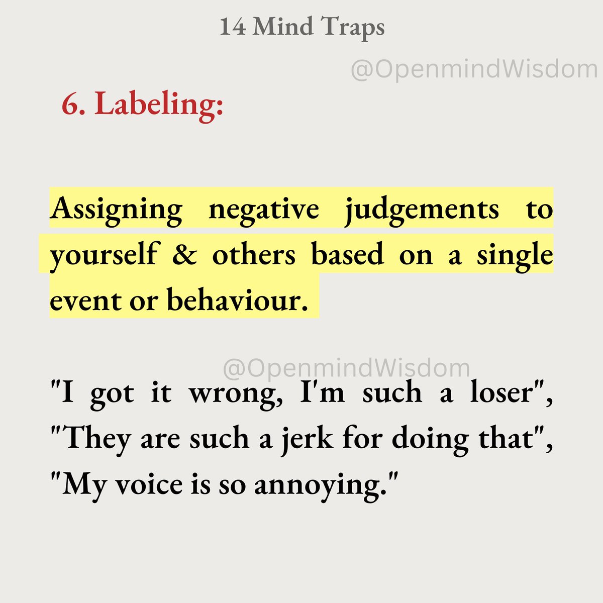Millions of people are trapped in these "14 Mind Traps"... But those ...