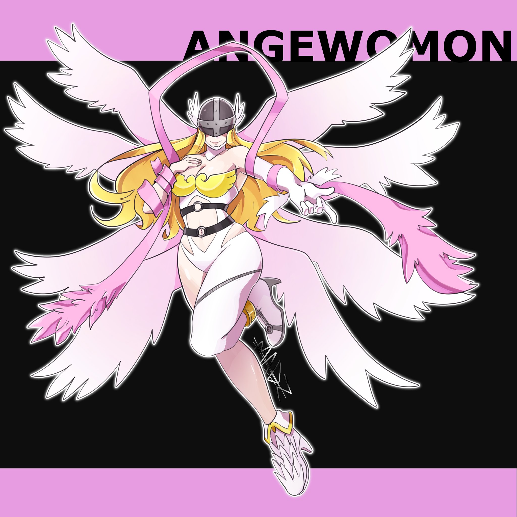 Digimon Angewomon And Ladydevimon Dice] Digimon Female Rosemon