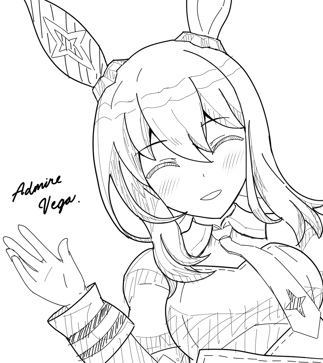 「せっかく描いたのでアドマイヤベガ置いておきます 」リョウガ@C106 土曜日 南j-16bの漫画