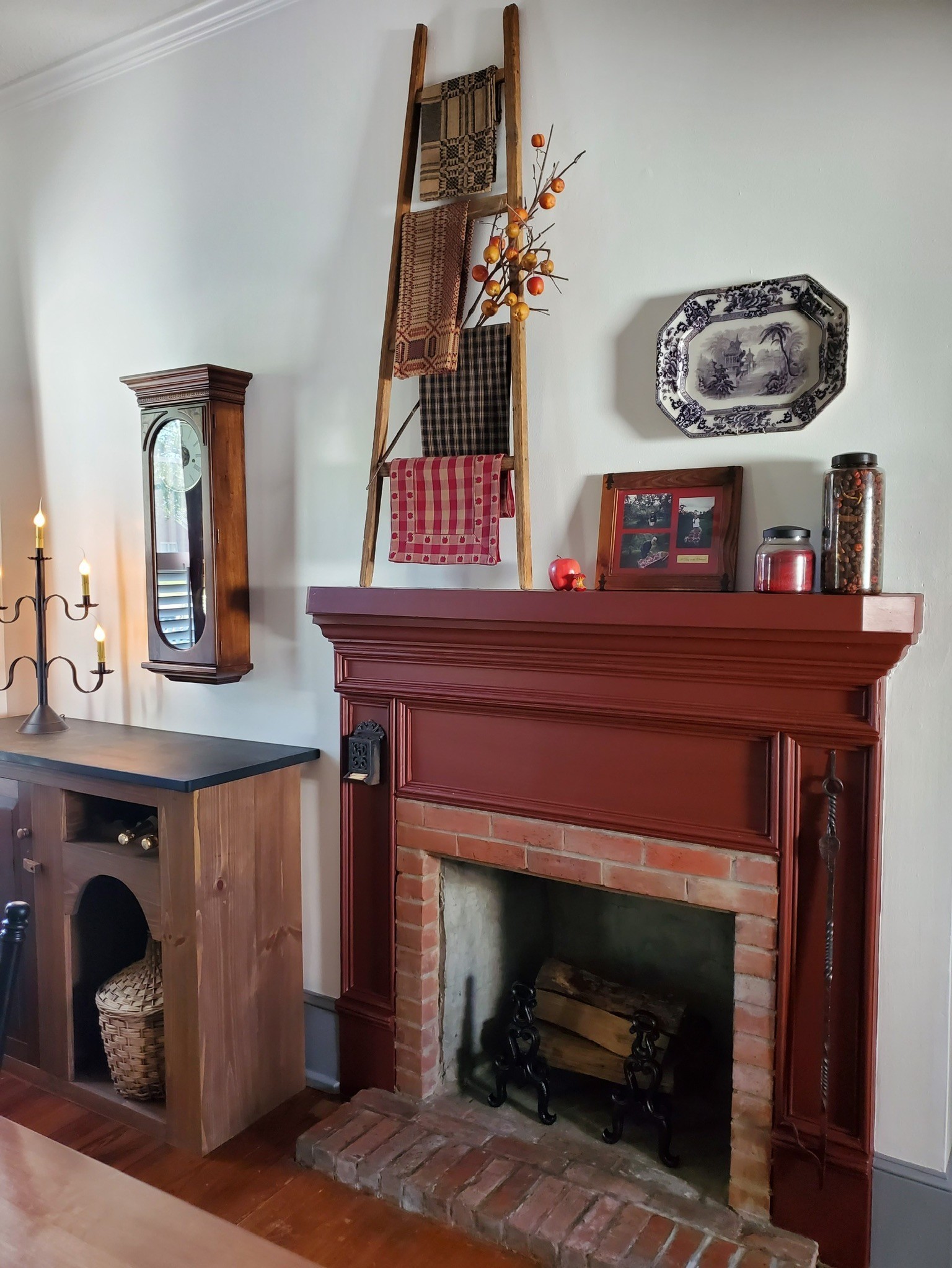 Colonial Fireplace WOOD LOG FIREPLACE INSERT ANTIQUE REPLICA COLONIAL