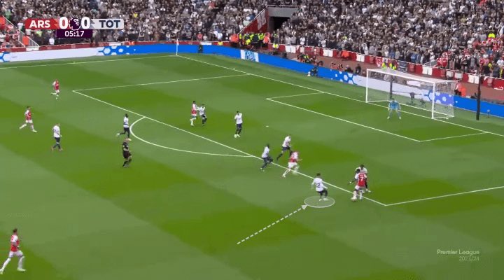 Nice cut in goal with a left foot strike from outside the box by Assane ...