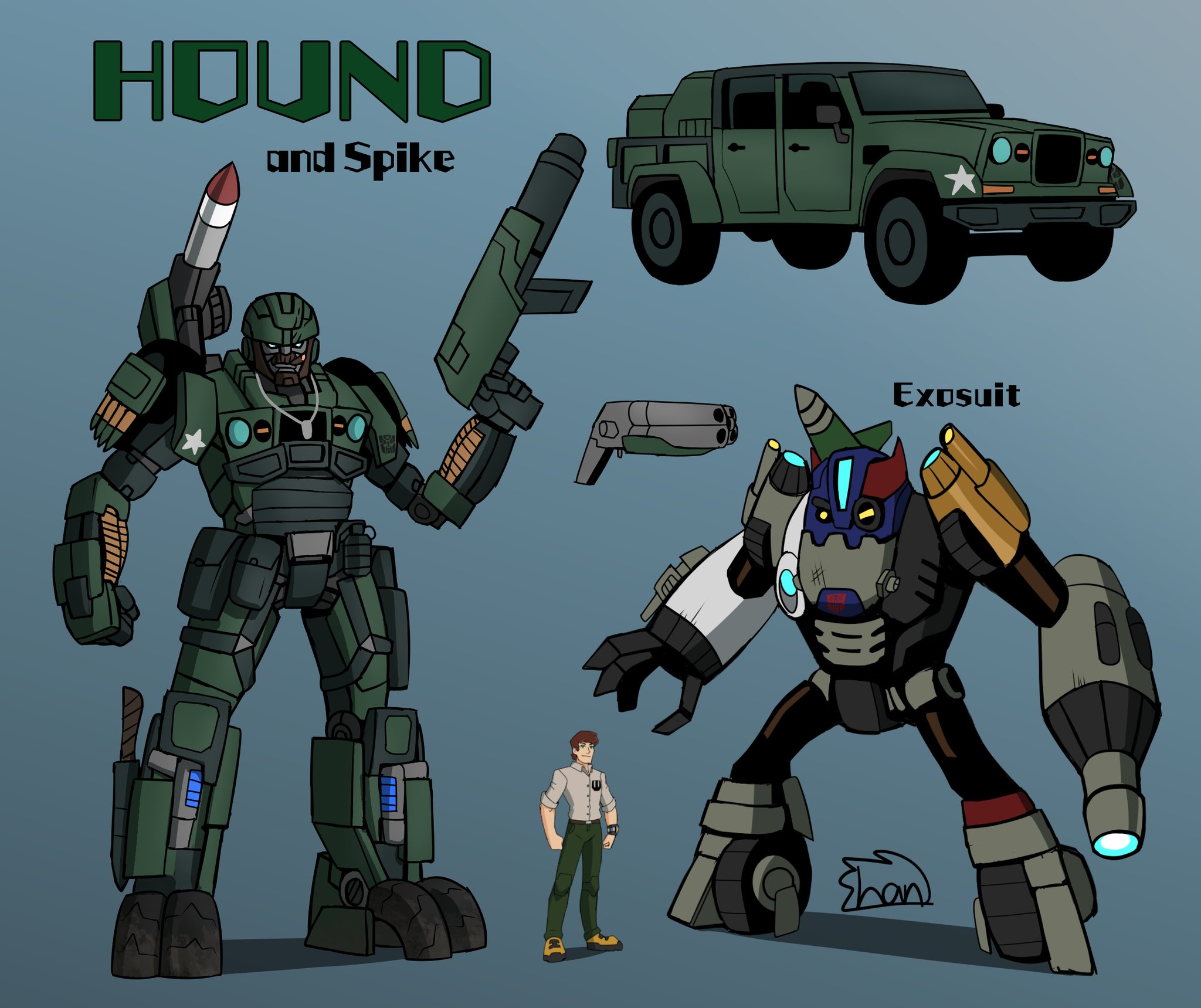 Transformers 4 Concept Art Hound