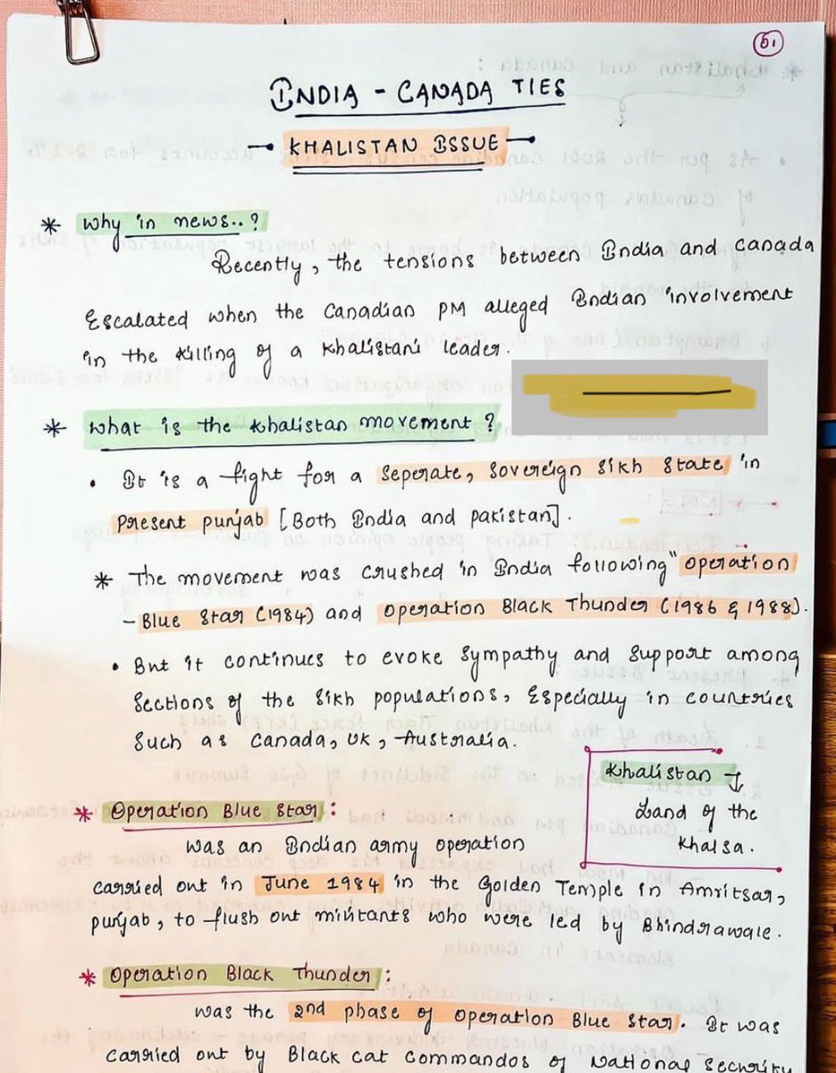 UPSC BLOGGER UPSC NOTES👇 Topper Note👇 - Thread from UPSC NOTES @UPSC ...
