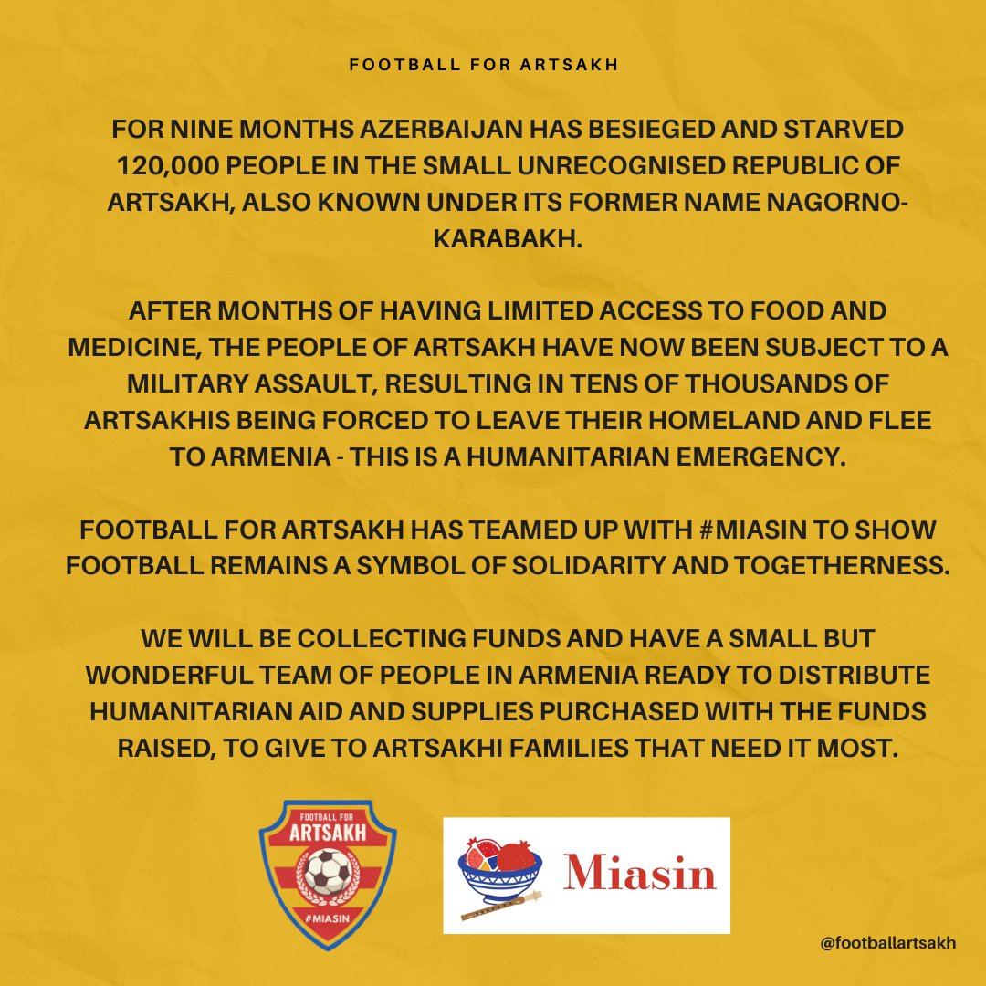 Football For Artsakh (@footballartsakh) / Posts / X