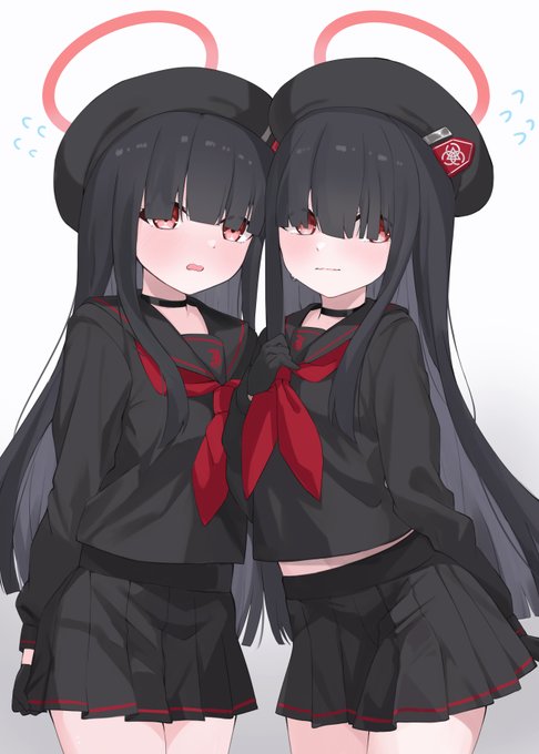 「black serafuku multiple girls」 illustration images(Popular)