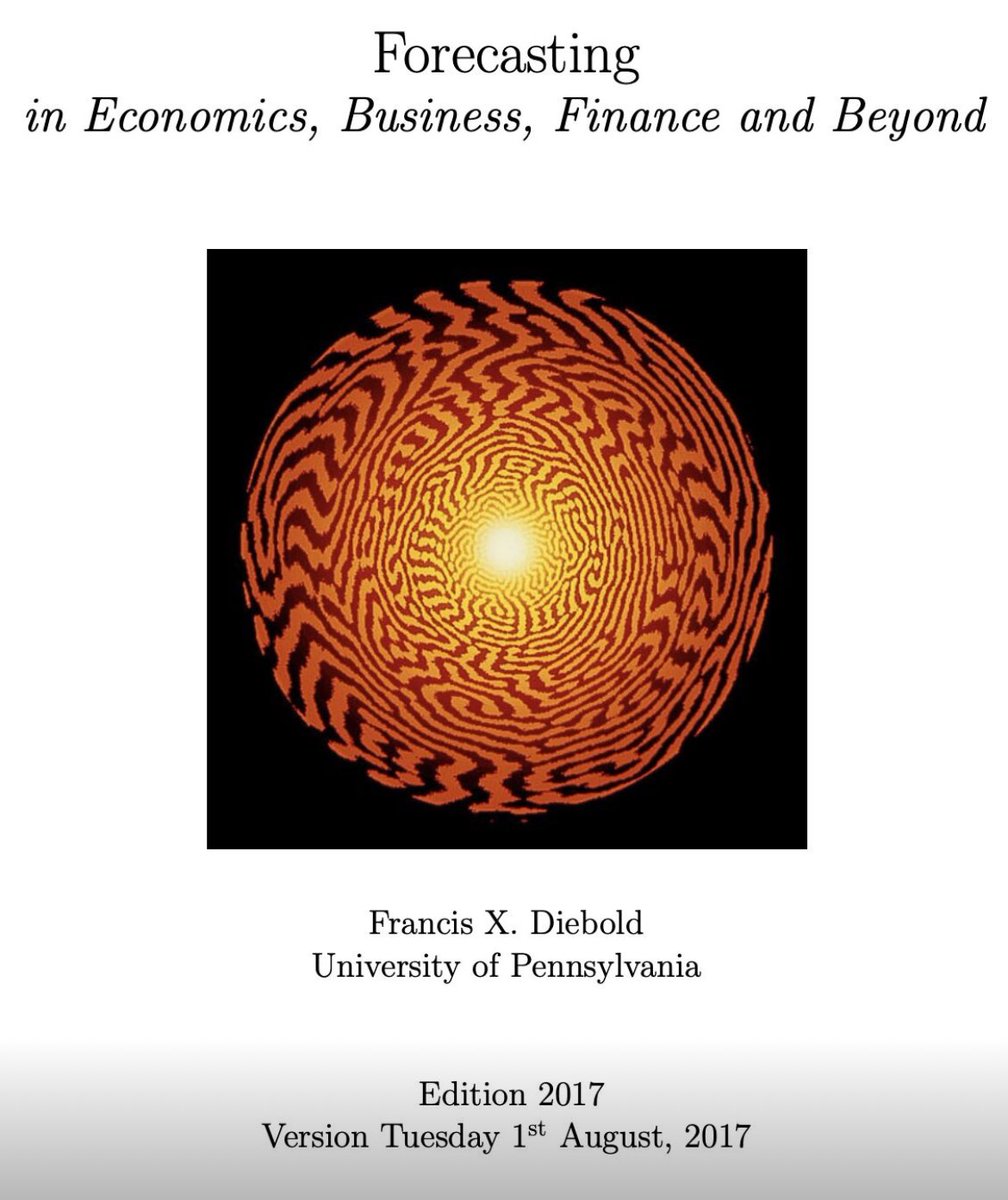 Download 600 Page Pdf “ Forecasting In Economics Business Finance And Beyond”at T