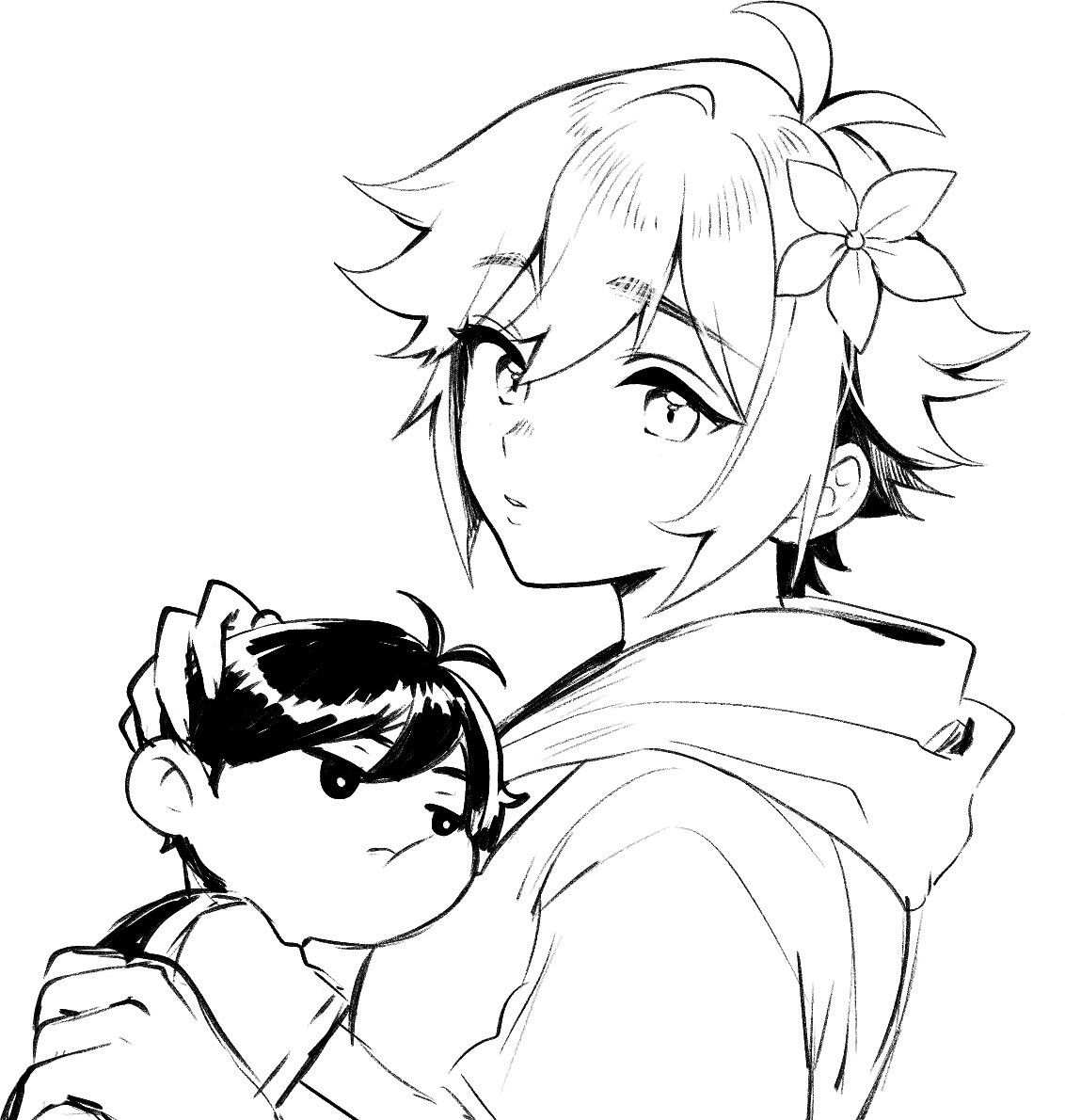 「The cat and the dog belong to my friends michiroon and sxae 」🌸Sasu🌸の漫画