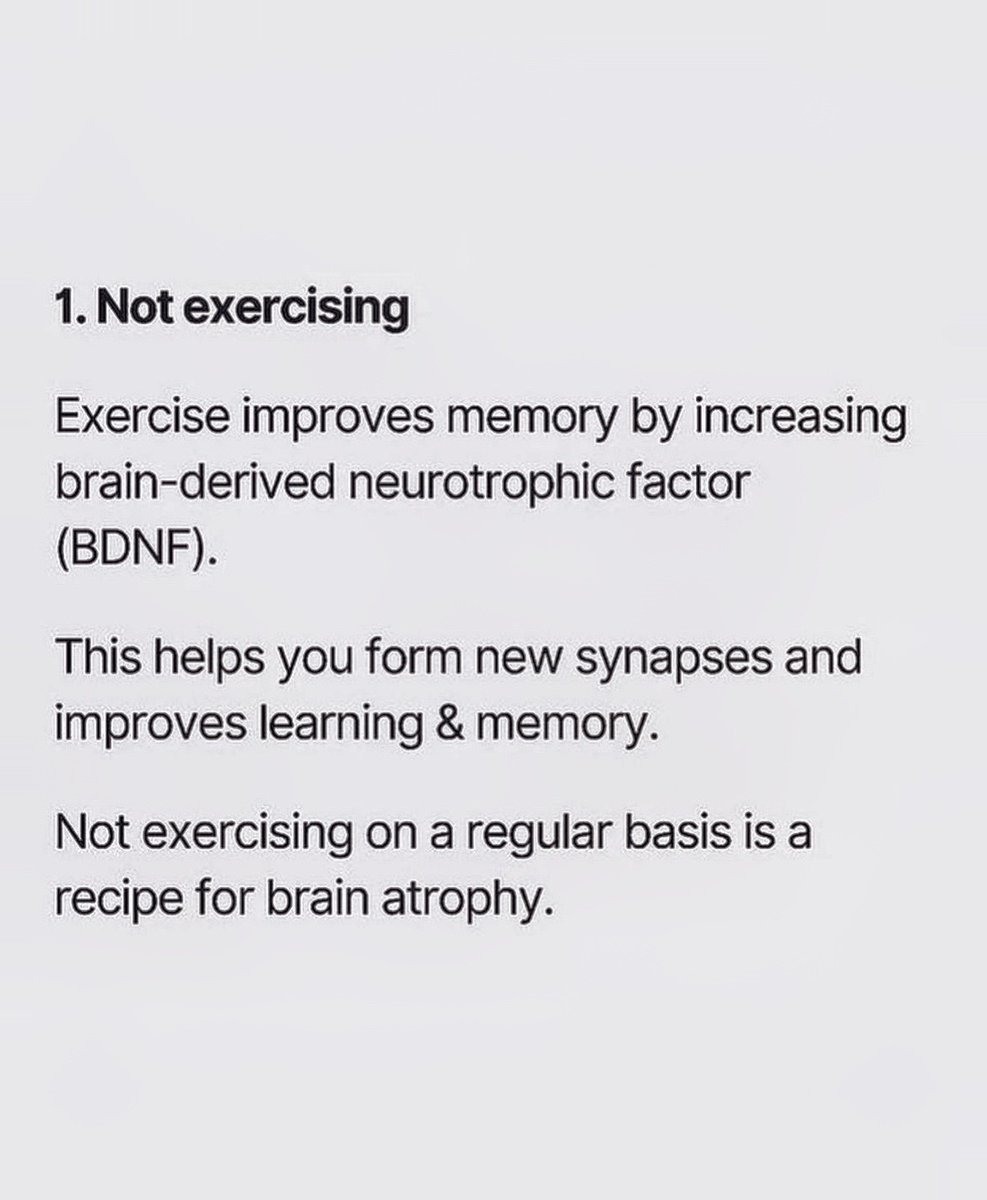 7 bad habits that destroy your brain. - Thread from ᴀʀᴛ ᴏꜰ ᴘʜʏꜱɪQᴜᴇ @Artofphysique_ - Rattibha
