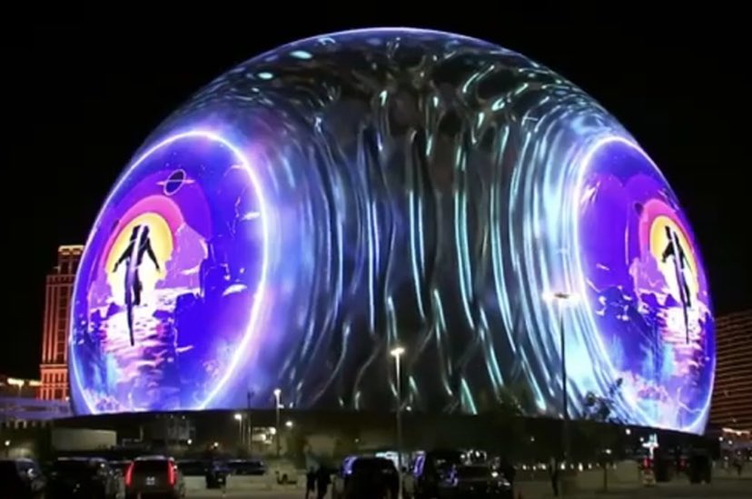 U2 concert in the Vegas Sphere over the weekend “IMAX meets the Death ...