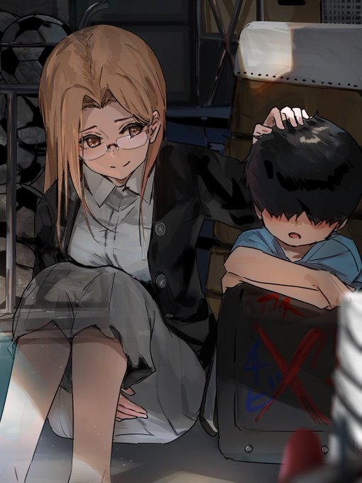 「onee-shota」 illustration images(Latest)