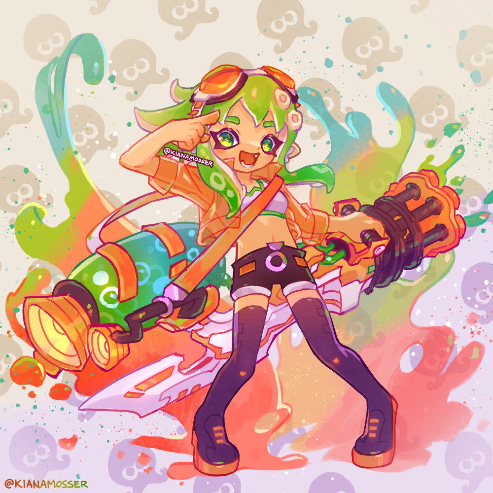 #GUMI × Splatoon ] #Splatober2023 」|Kiana Mosser 🐇のイラスト