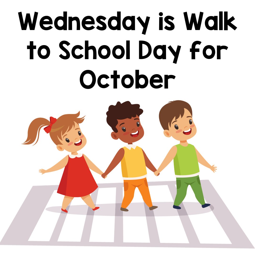 Walk To School Day Clipart