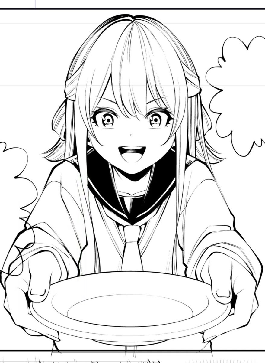 「今日のお絵描きはおしまい。 魔女のスープ、第二話のペン入れをしていました。」ふくしま正保 まんが連載中の漫画