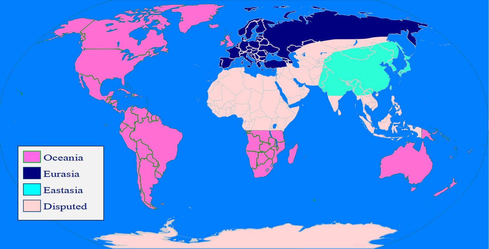 Mapa Del Libro De 1984 La Eterna Distopía "1984" De George Orwell