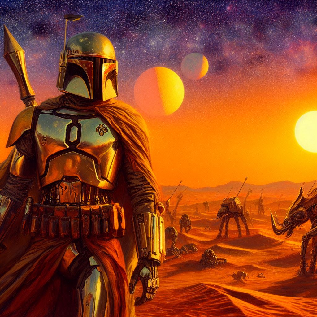 This is a mix of an idea I had of Star Wars mixed with Salvador Dali ...