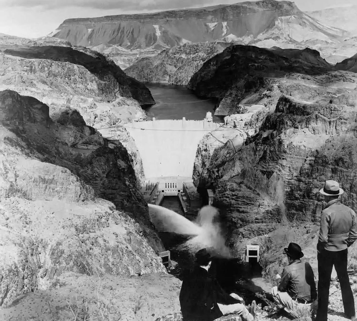 Officials boldly rode in one of the penstock pipes of the soon-to-be ...