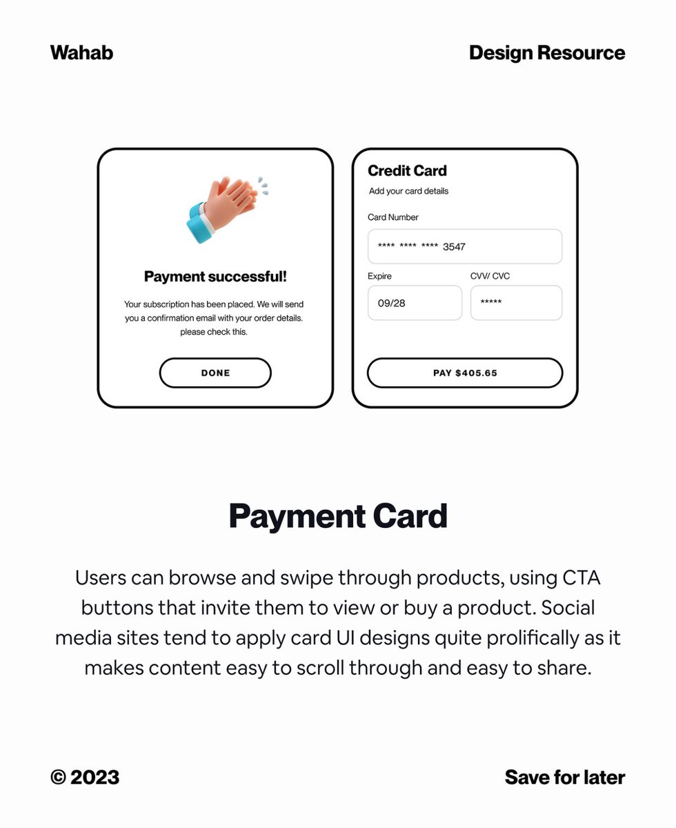 UI/UX Designer, Today I'm sharing with you 08 Types of Cards in UI ...