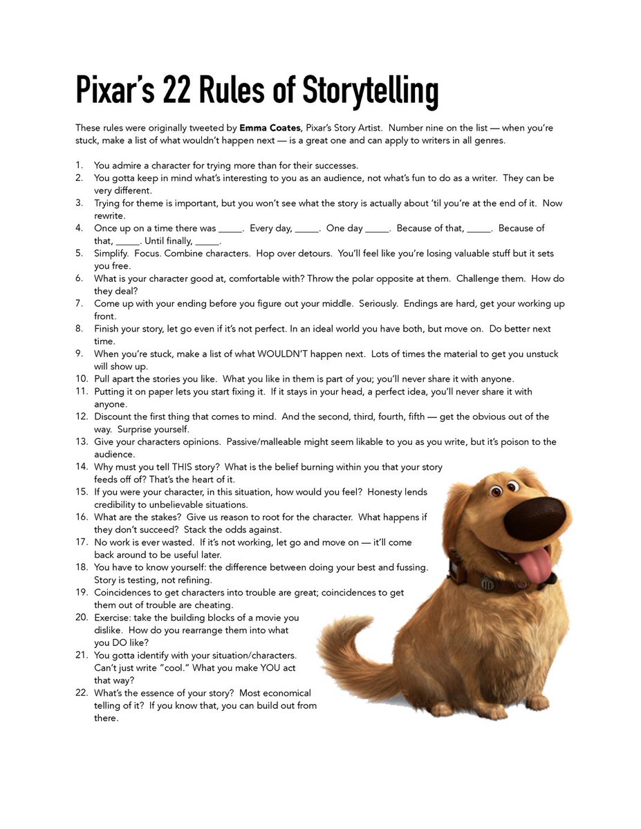 ChatGPT meets Pixar's 22 Rules of Storytelling. How to turn ChatGPT ...